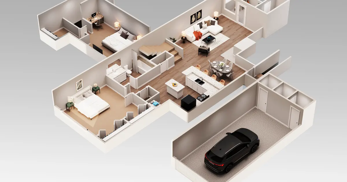 Unit 124 - 2 bedroom, 1 bathroom | Willow Run Apartments